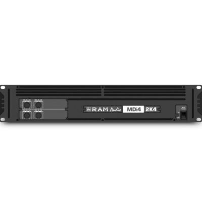 RAM AUDIO MDI4-2K4, 2400 Watt, 4 channel Amplifier, 4 x 610W, 4 ohm ...