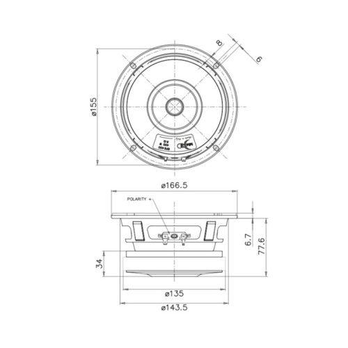 Faital Pro 6FE400 8ohm 6" 200 watt Ferrite Speaker - Lean Business